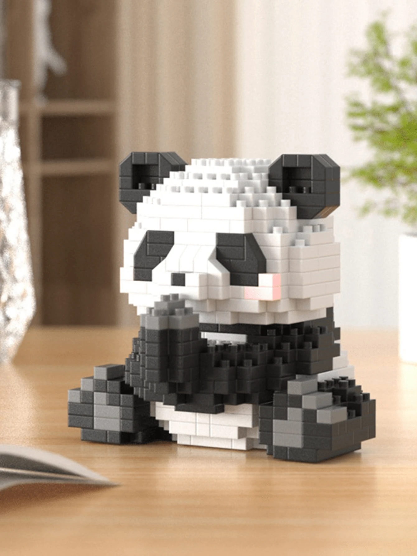 Conjunto De Construcción De Animales Panda Block [hogachi] Mini Bloques ...