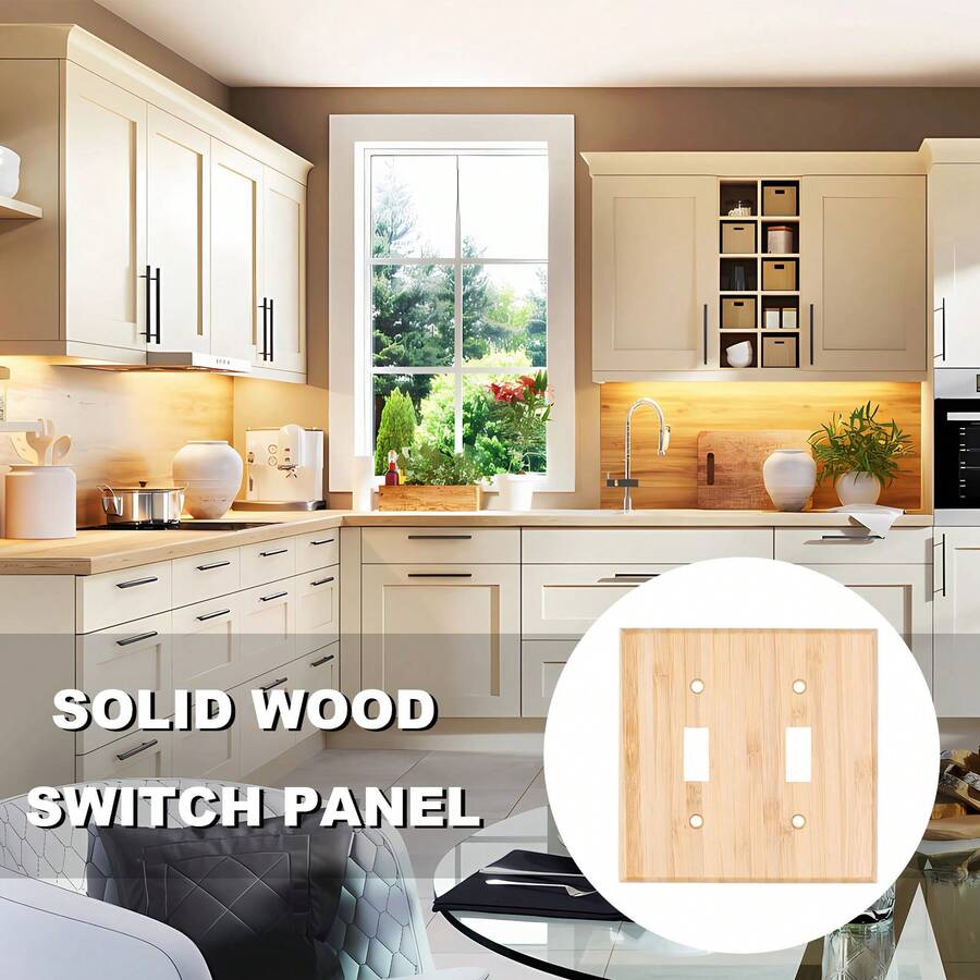 American Standard Solid Wood Switch Panel And Socket Cover With Wooden ...