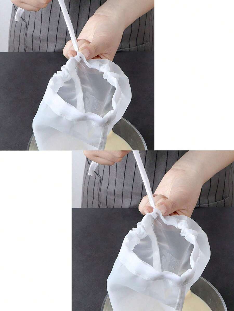 One 100 Mesh Filter Cloth Bag, White Filter Cloth Bag, Super Fine Wine ...
