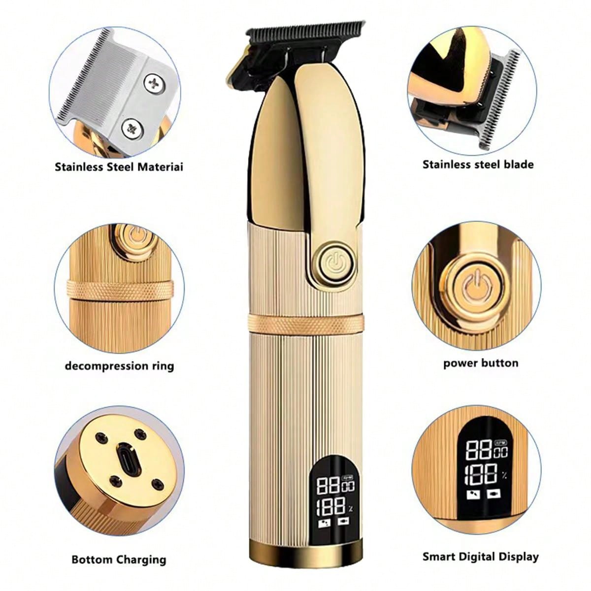 Barber Professional Hair Clipper, Carving Electric Hair Clipper ...
