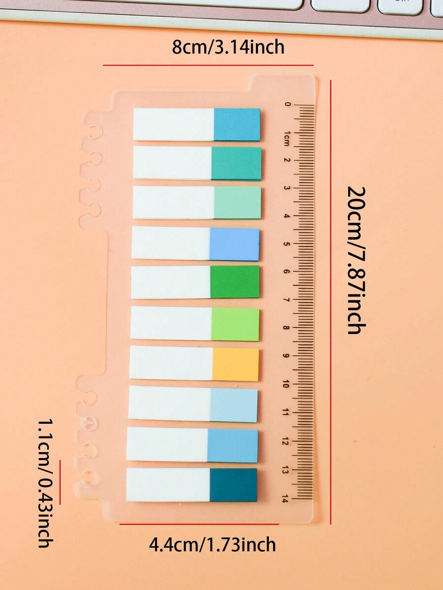 1200pcs In Total, 6 Designs Pet Sticky Notes, Half-Transparent Plastic ...