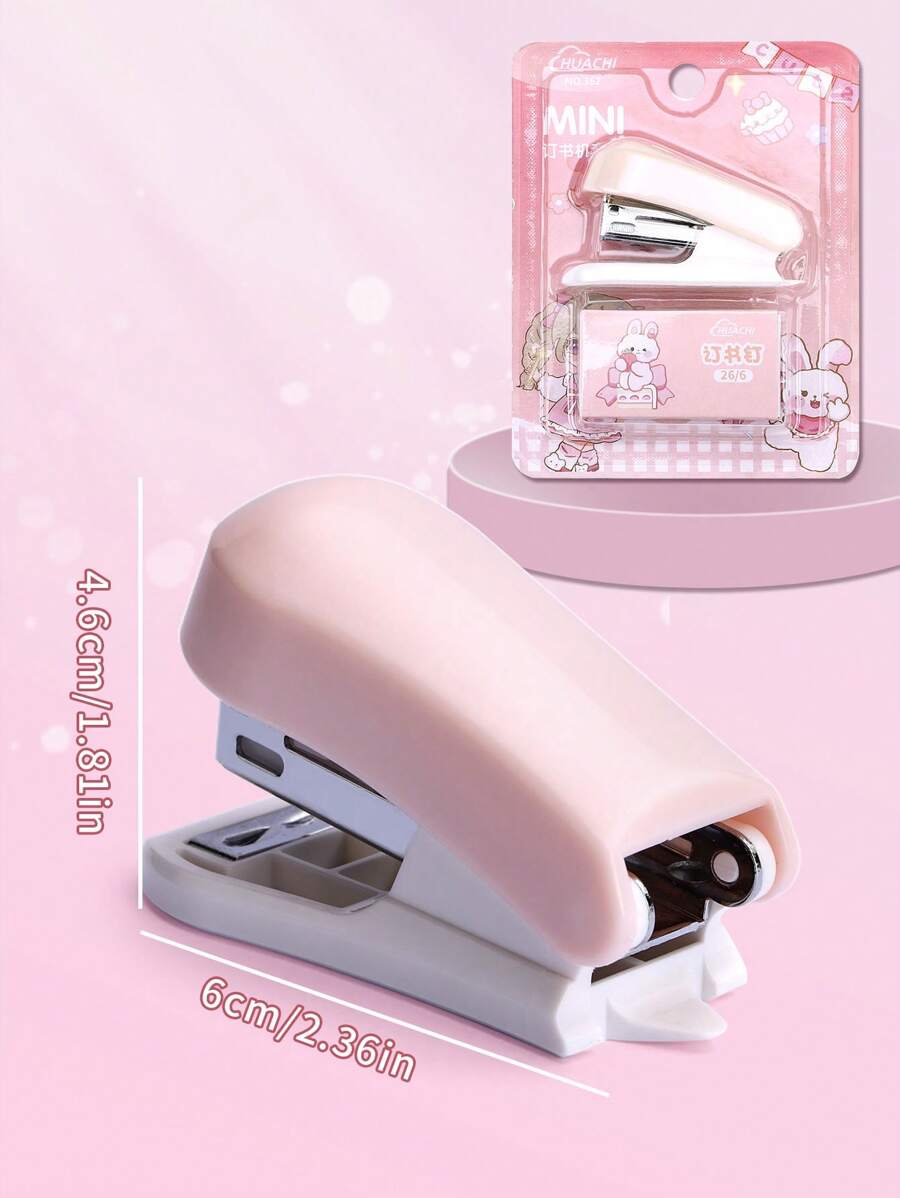 1set Mini Portable Stapler Set, Simple Multifunctional Student Small ...