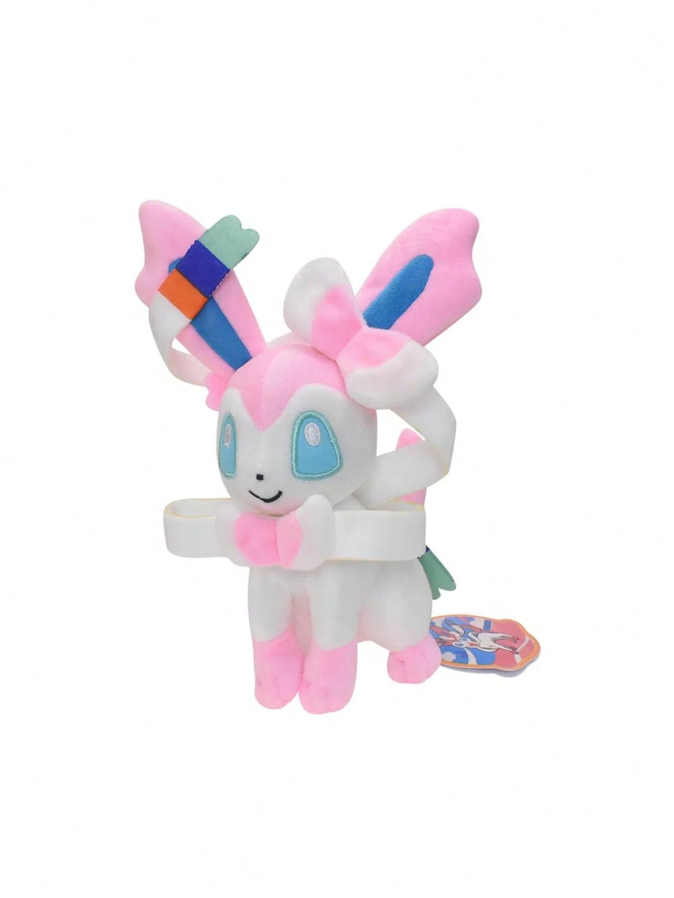 24cm/9.45inch Pokemon Sylveon Sitting Posture Plush Doll Toys Eevee ...