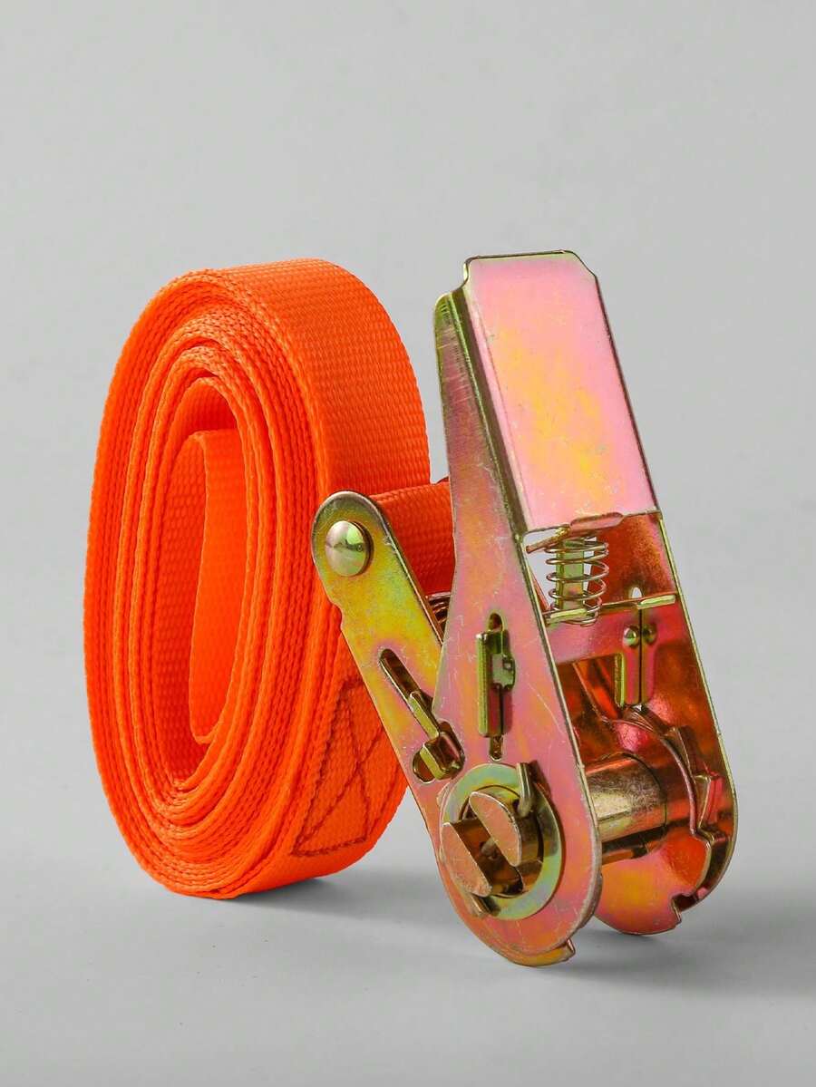 5m X 25mm Orange Cargo Binding Strap With Ratchet Buckle, Made Of ...