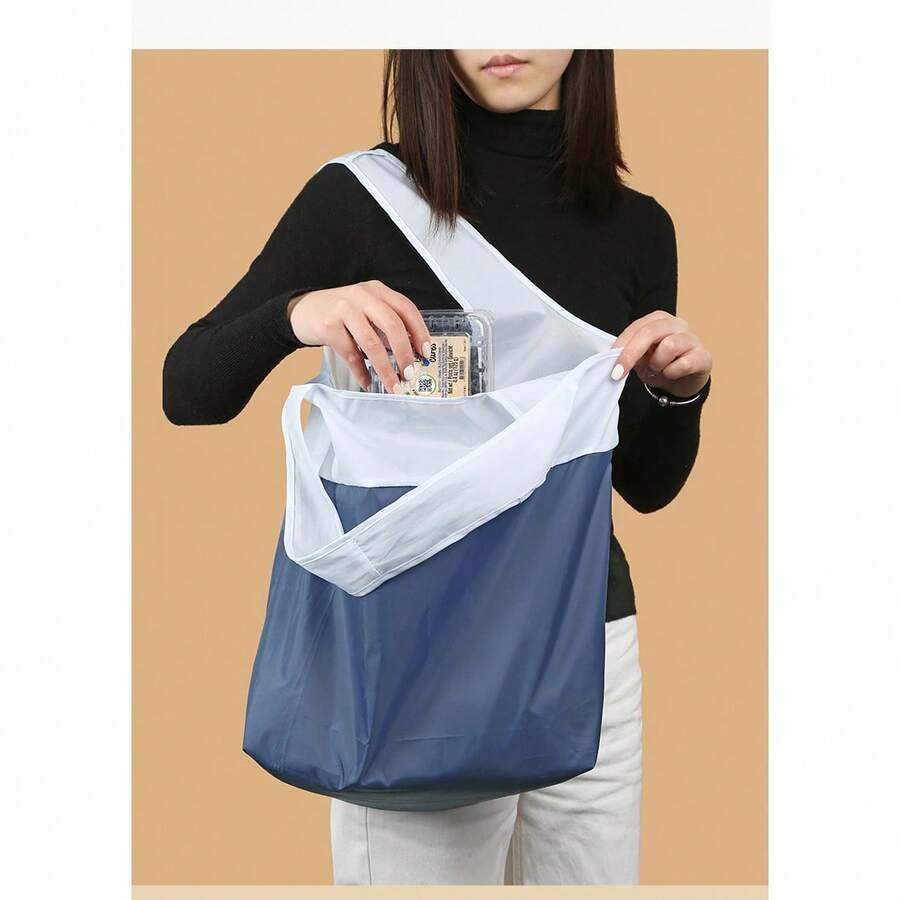 Foldable And Portable Recycling Waterproof Shopping Bag, Large Capacity ...