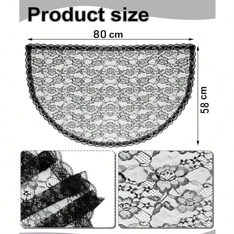 2 Lace Mantilla Catholic Exquisite Veil, This Veil With Delicate Floral ...