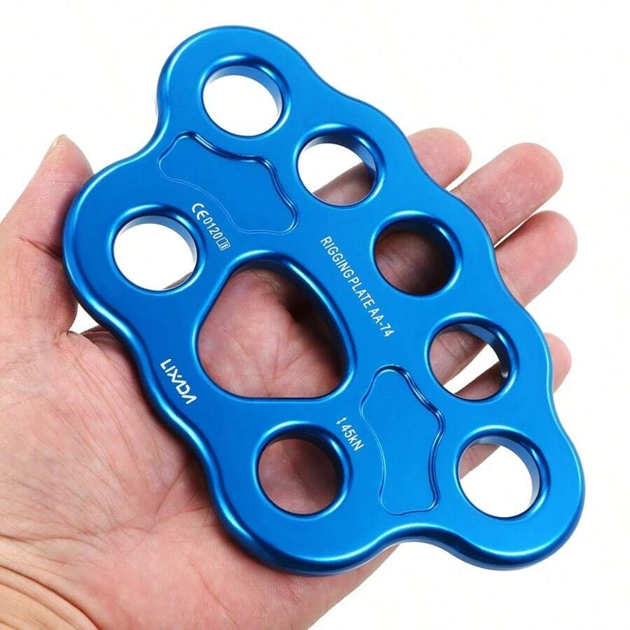 Lixada Outdoor 8 Holes Paw Rigging Plate 45KN Rescue Climbing ...