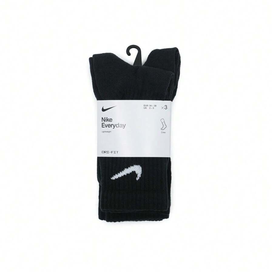 Nike Unisex Socks SX7676-010 Everyday Lightweight Training Crew Socks 3 ...