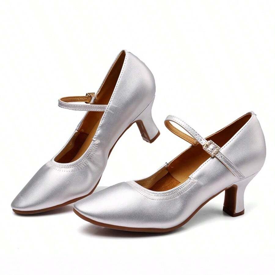 Women's Silver Latin Dance Shoes With 70mm Heels | SHEIN USA
