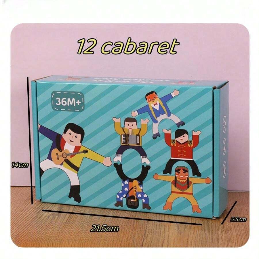 Wooden Children Building Block Jenga Balance Stacking Game Hercules ...