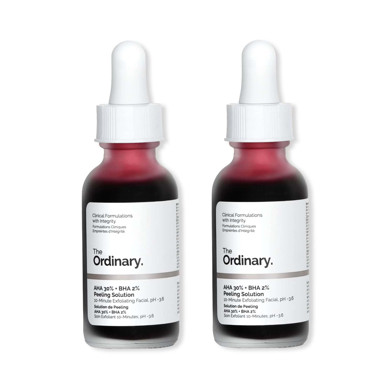 The Ordinary AHA 30% + BHA 2% Peeling Solution 1Oz/ 30ML X 2 (Pack Of 2 ...
