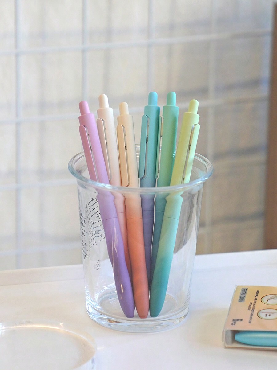 WRITECH Fine Point Gel Pens: 0.5mm Retractable 6ct Smooth Writing No ...