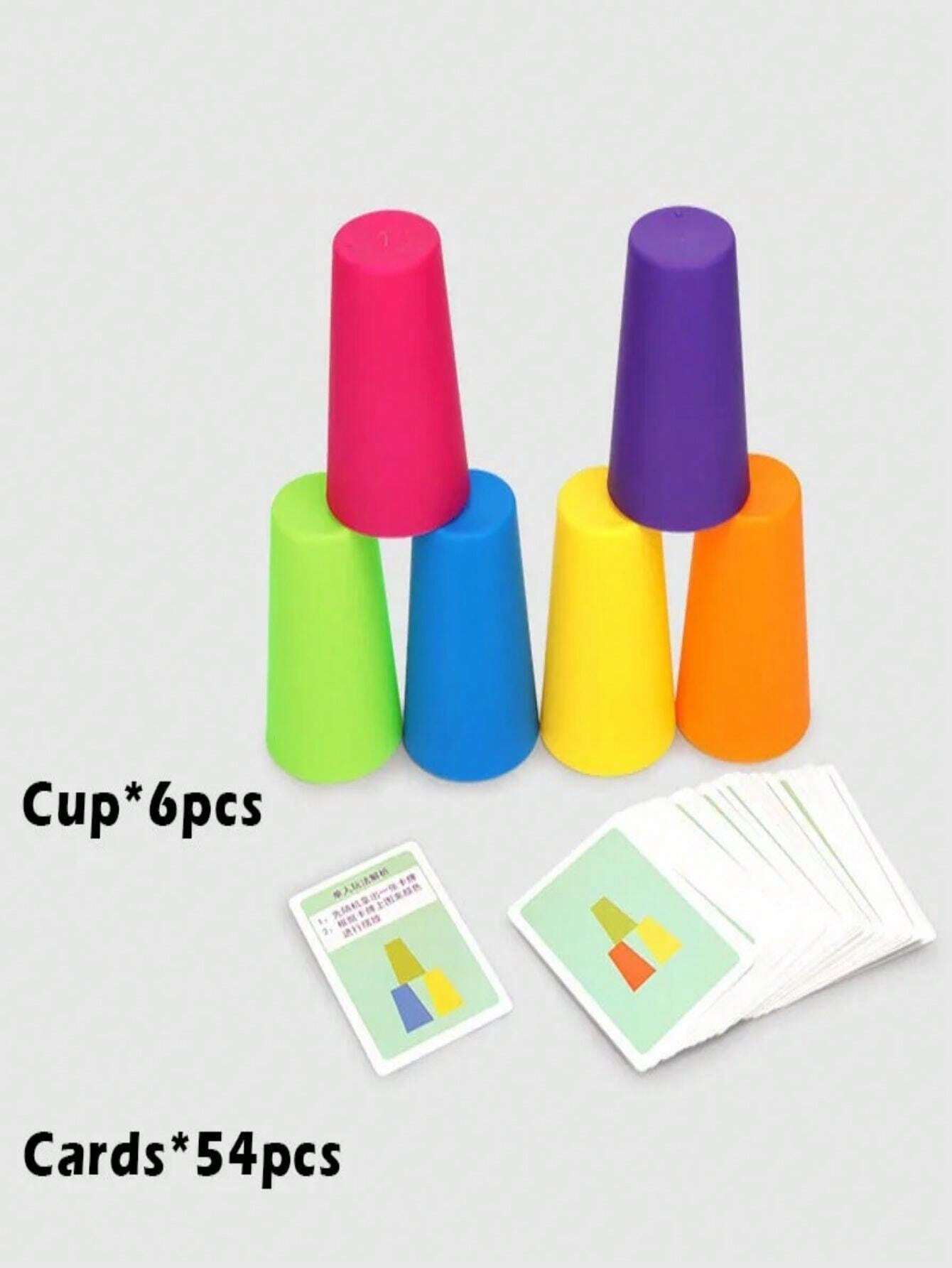 Montessori Educational Toy Set For Children - Stacking Cups And Flash ...