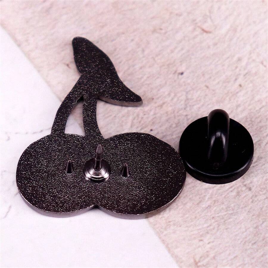 Creative Cherry Magic 8 Ball Metal Pin Badge, Cartoon Pool Ball Enamel ...