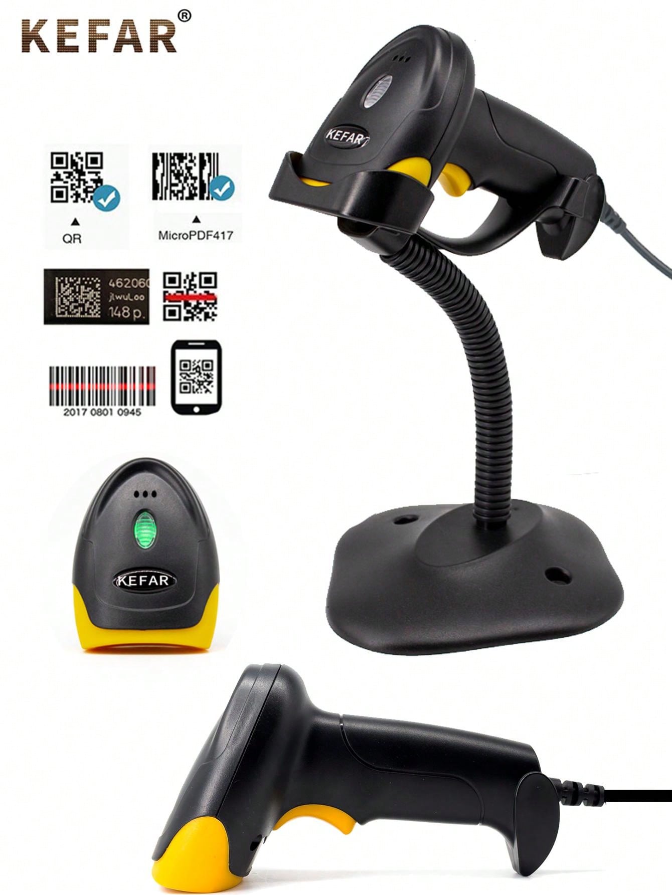 Kefar 1d/2d Supermarkt Handhel Barcode Scanner Qr Pdf417 Dm Codes Reader Wired Usb Plattform Für ...