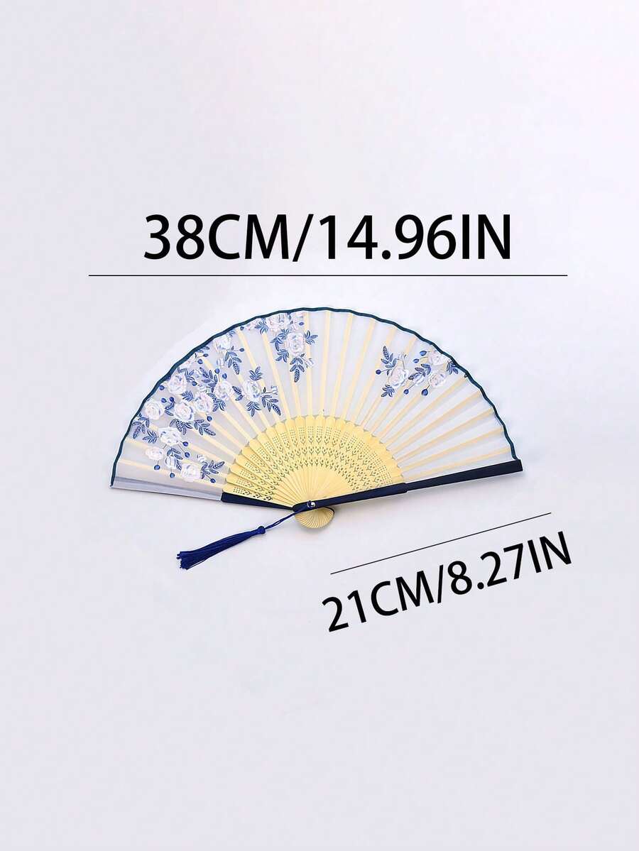 1pc Folded Bamboo Ancient Style Fan, Hanfu, Chinese Style Small Fan ...