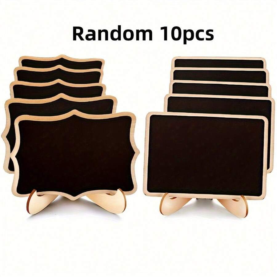 10pcs, Elegant Mini Chalkboard Signs With Easel Stand - Perfect For ...