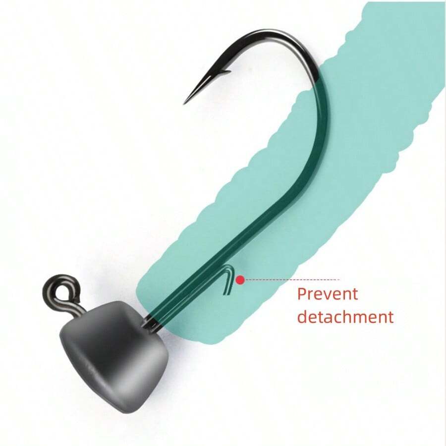 10pcs Ned Rig Jig Heads Weedless Finesse Mushroom Wide Gap Ned Hooks 2 ...