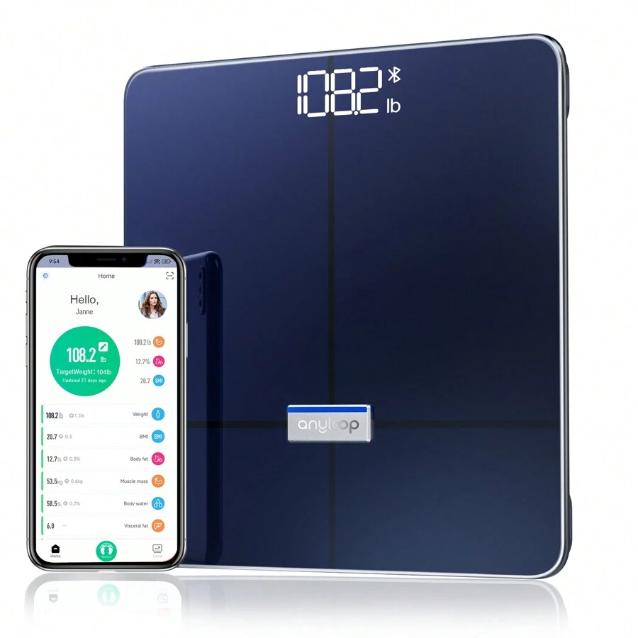 400lb Intelligent Digital Weight And Fat Scale, Bathroom Smart Weighing ...