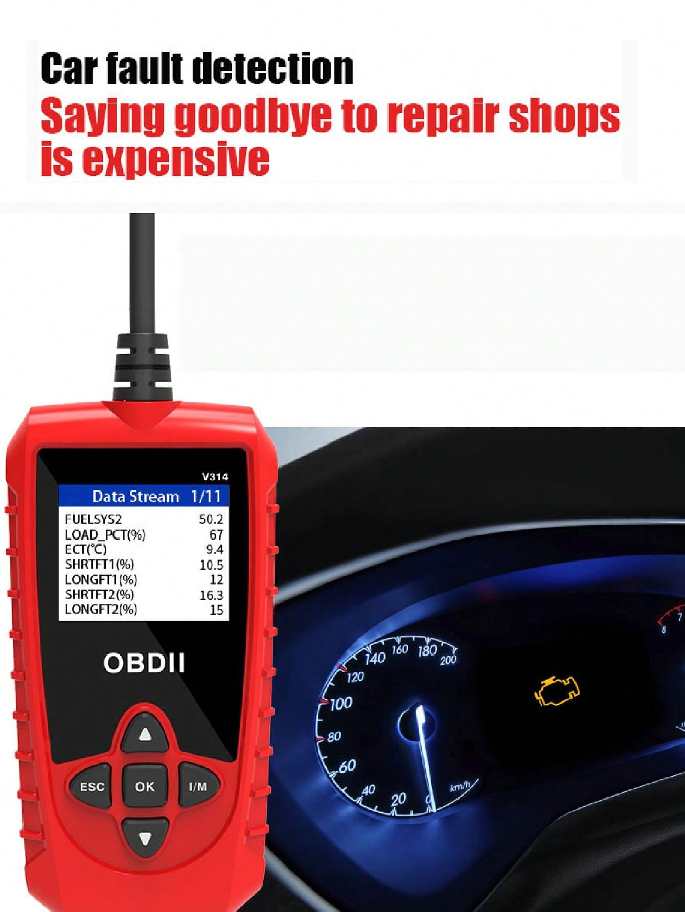 2024 Automotive Diagnostic Tool Car OBDII Scanner Reader Detection ...