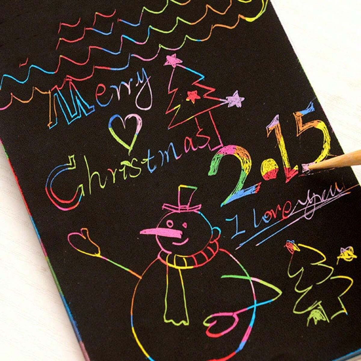 Scratch Art Paper For Kids, 8k/4k Kindergarten Colorful Scratch Wax Art ...