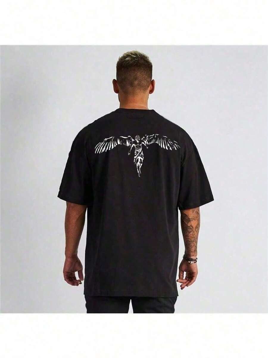 Camisa Camiseta Oversized Streetwear Anjo "Veni Vidi Vici" Masculina do P ao Plus SIze G3 ...