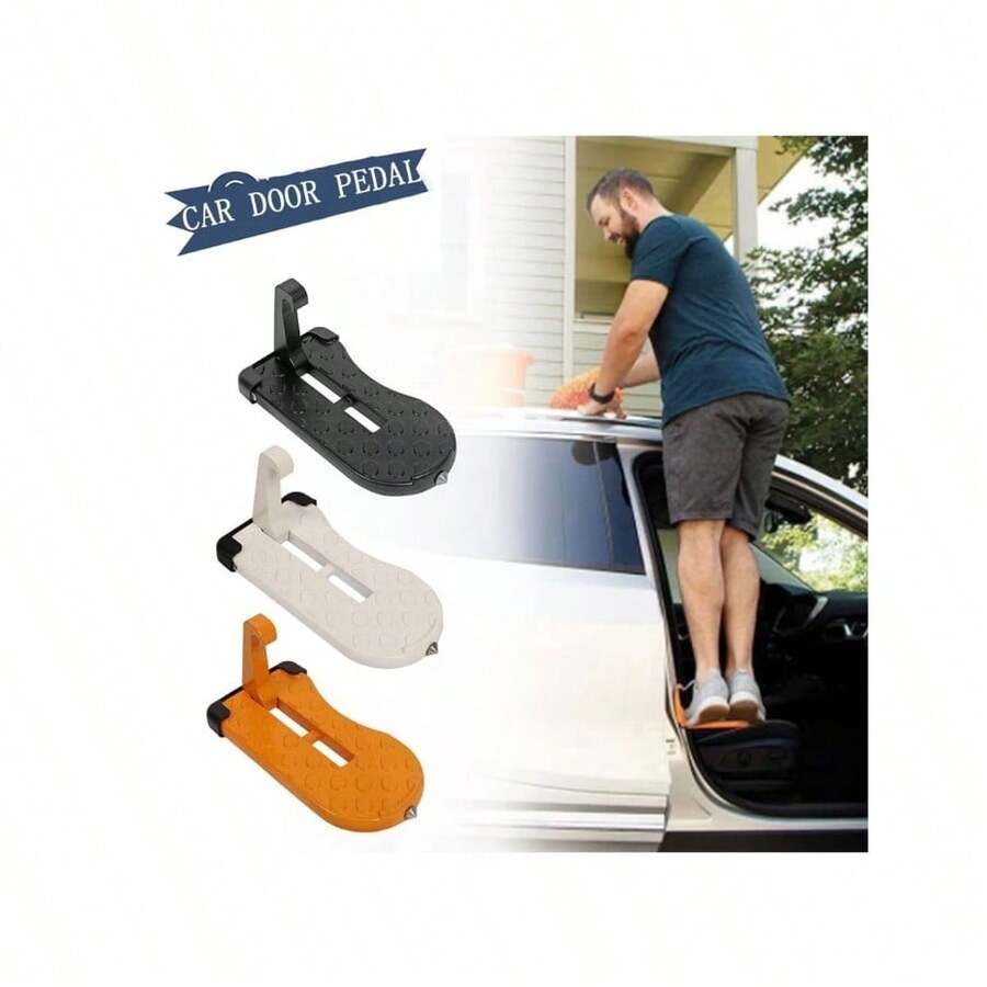 Foldable Car Roof Rack Step Car Door Step Universal Latch Hook ...