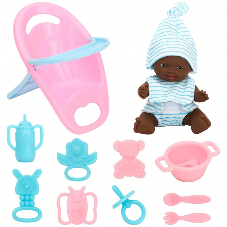 11 Pieces 5 Inch Dolls With Accessories Cute Baby Dolls Mini Dolls With ...