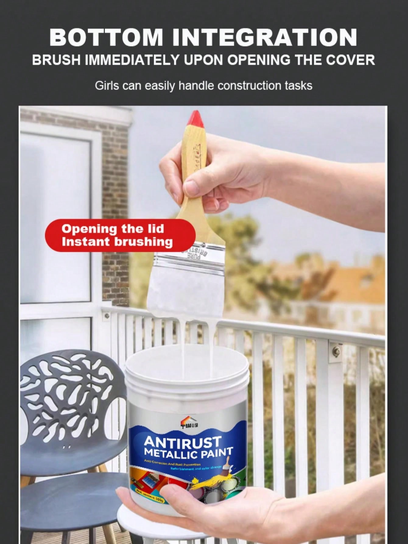 Rust-Proof Metal Paint For Export, Iron Art Steel Structure Color Steel ...