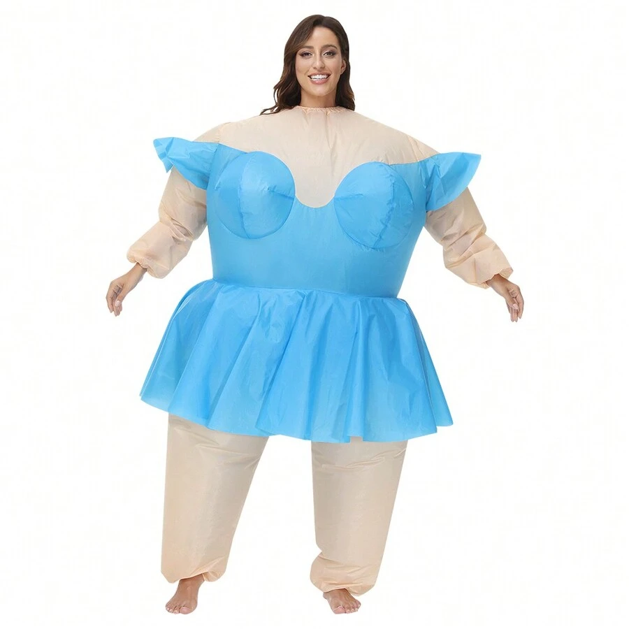 Inflatable Costume Adult Blue Ballet Sumo Funny Explosion Costume ...