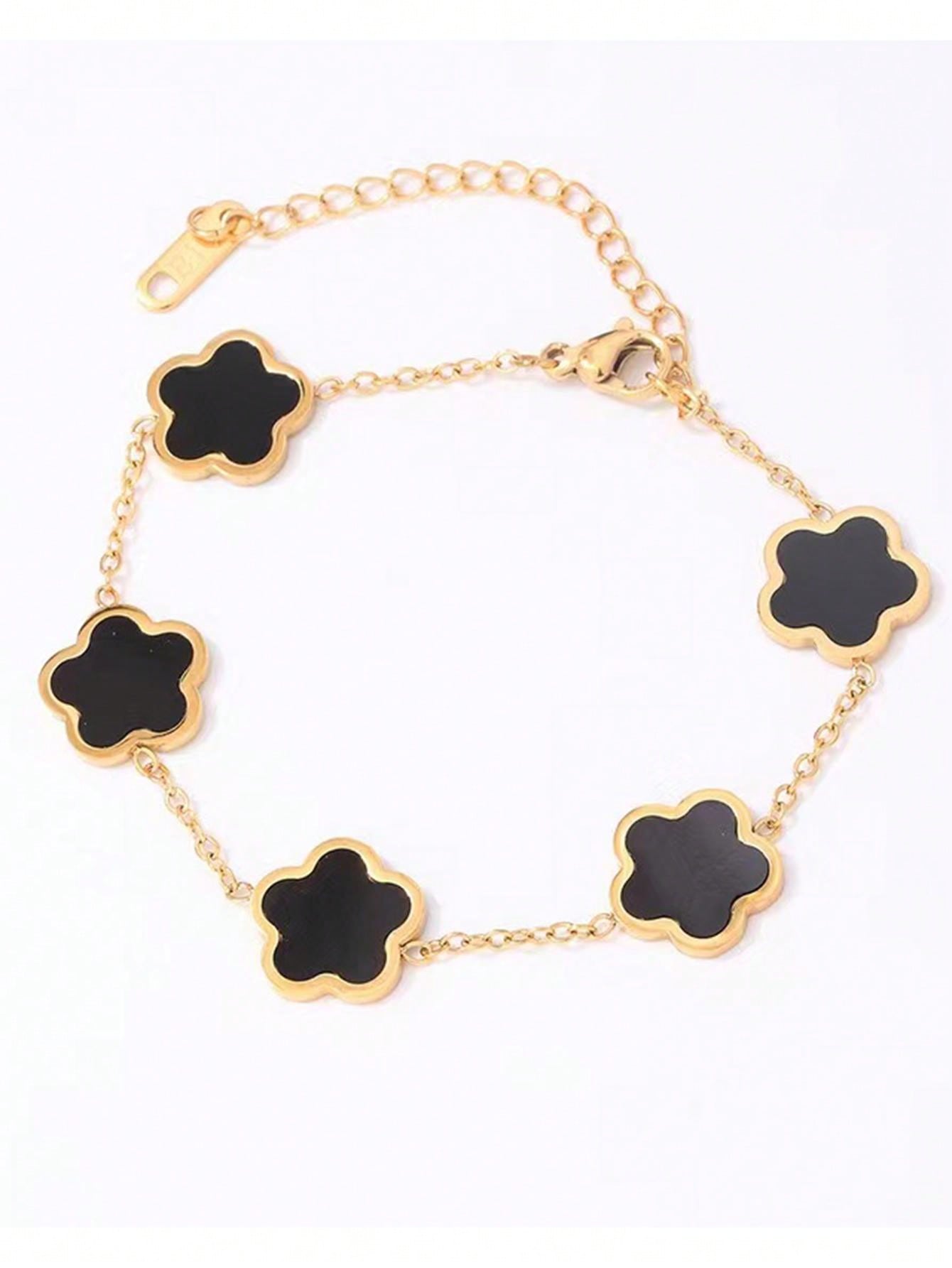 Cross-Border Five Petals Flower Bracelet For Women, Unique Design ...