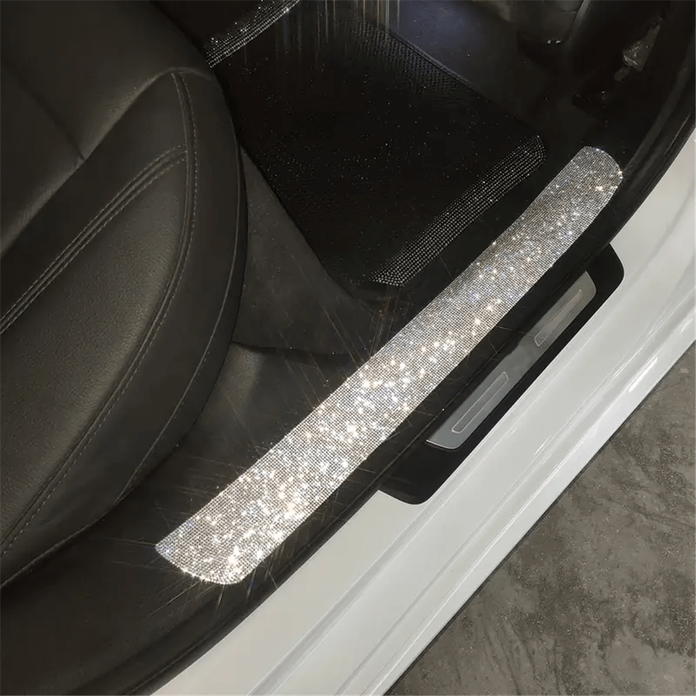 Personality Gorgeous Car Interior Trim Strip, Shiny Car Trim Threshold ...