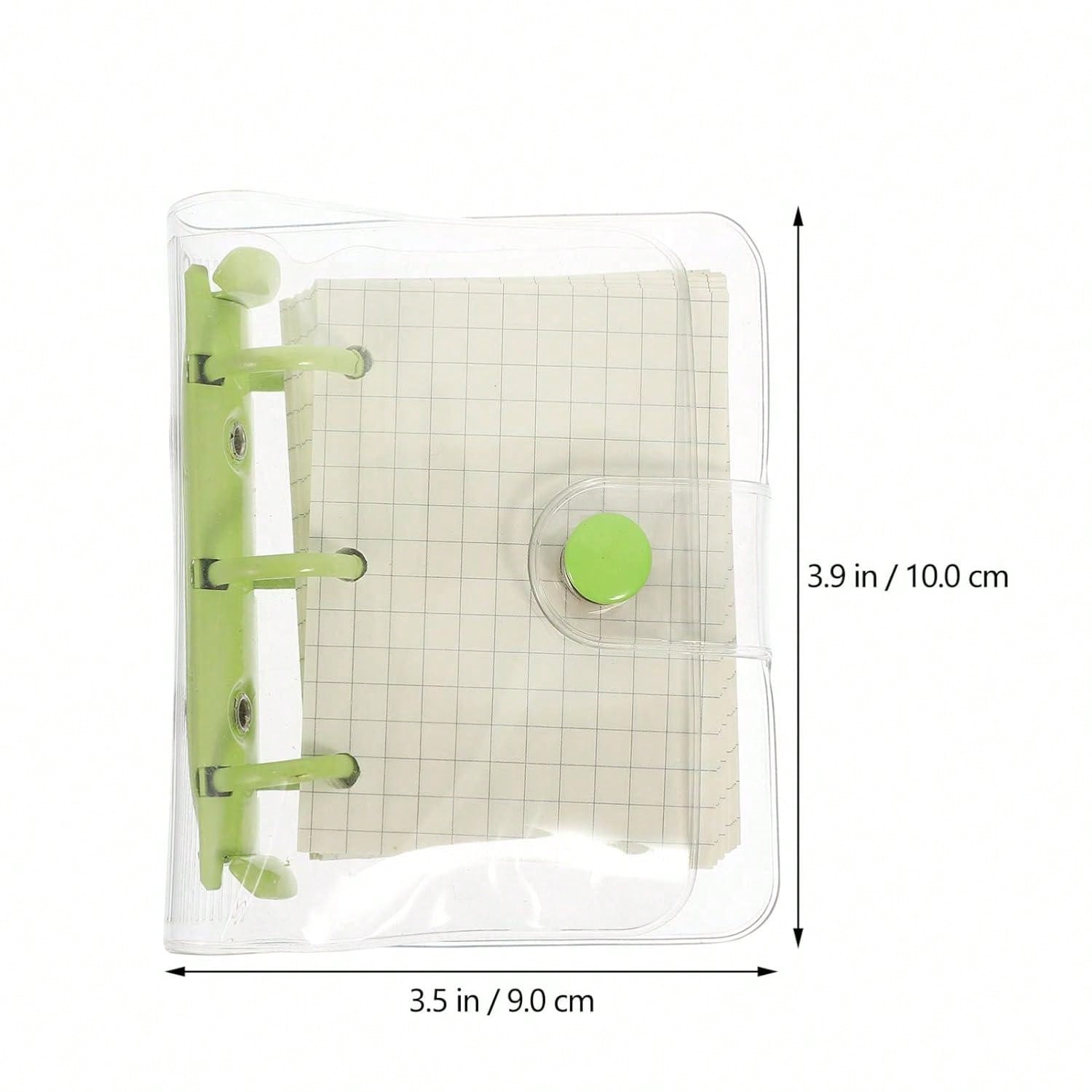 1pc 3-Ring Binder Notebook With Transparent Pvc Cover And Heart-Shaped ...