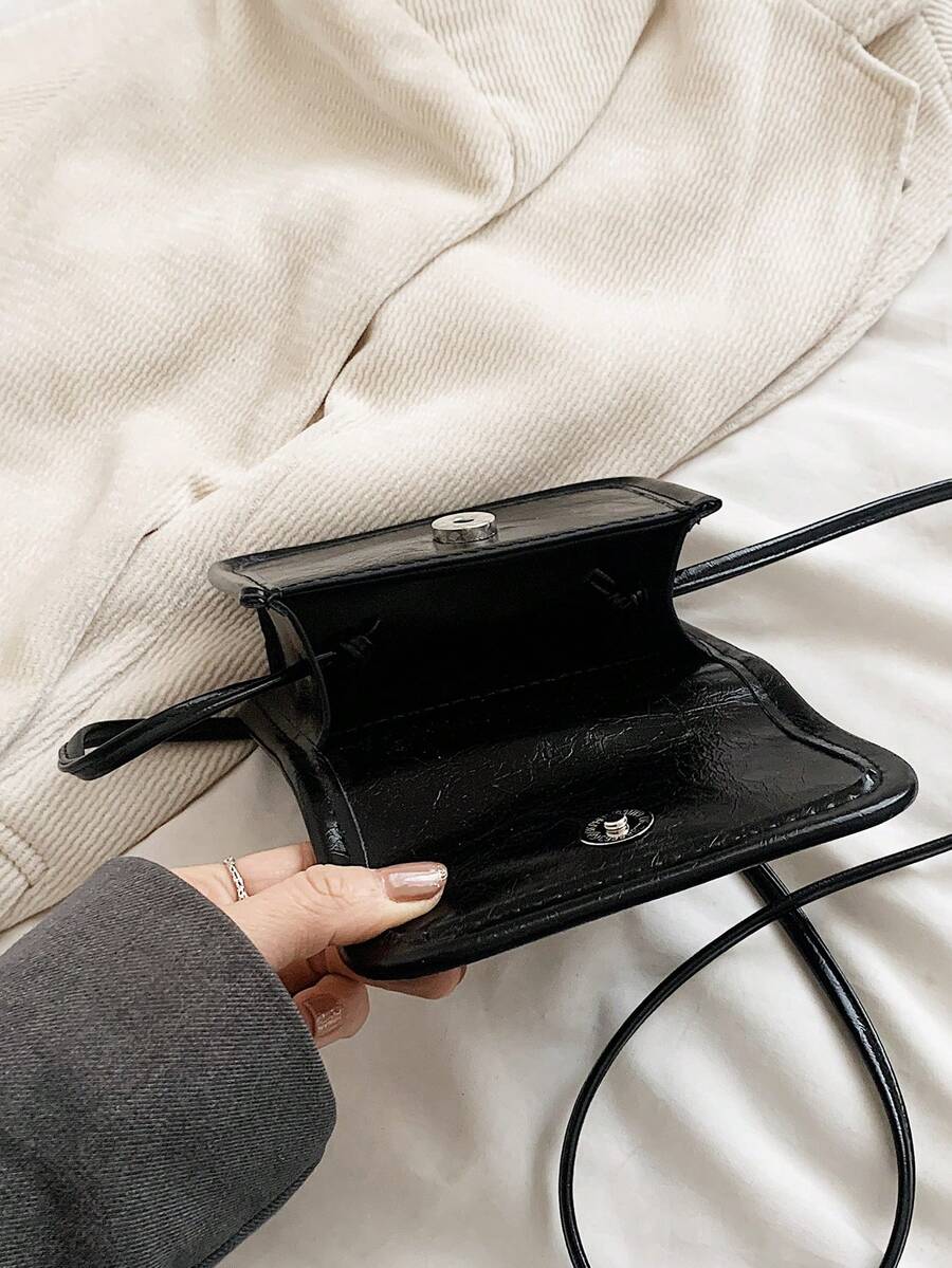 Mini Bow Embellished Crossbody Bag, Fashion Mini Chain Shoulder Bag ...