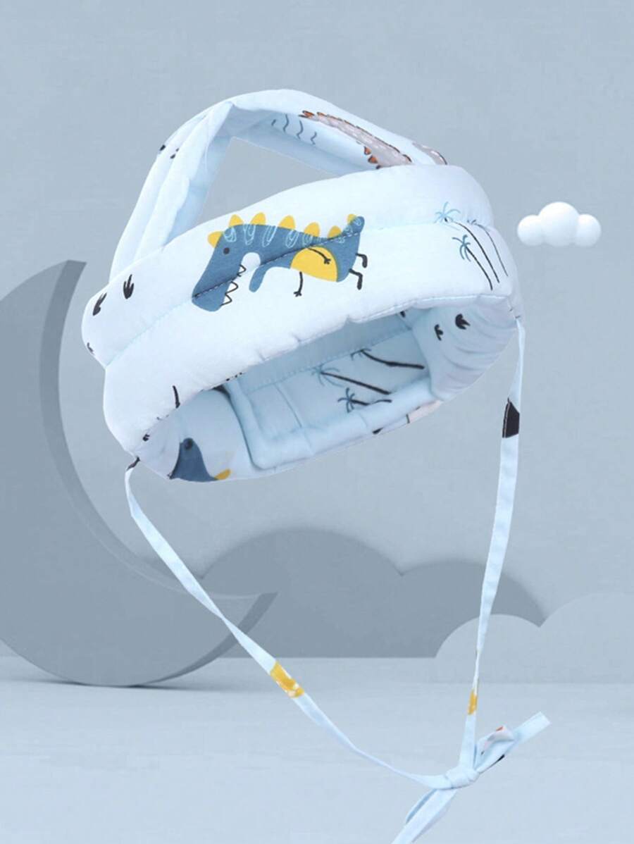 An Adjustable Baby Head Protection Buffer Hat Designed To Prevent Bumps ...