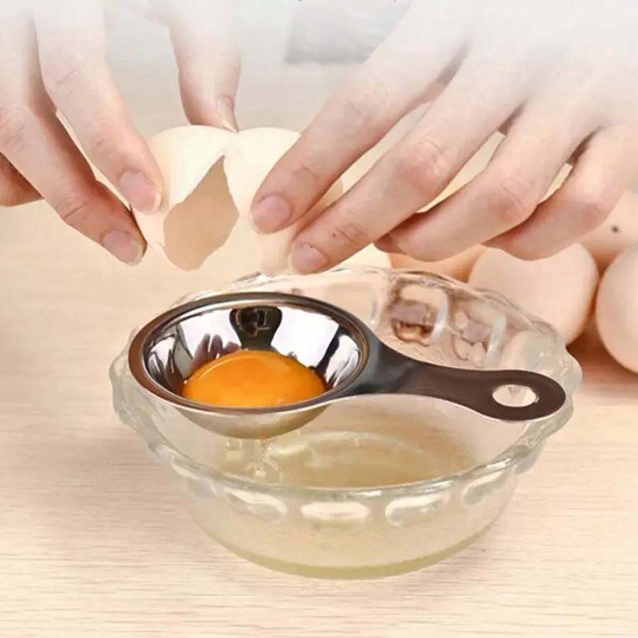 1pc, Premium Stainless Steel Egg Yolk Separator - Easy Egg Yolk Filter ...