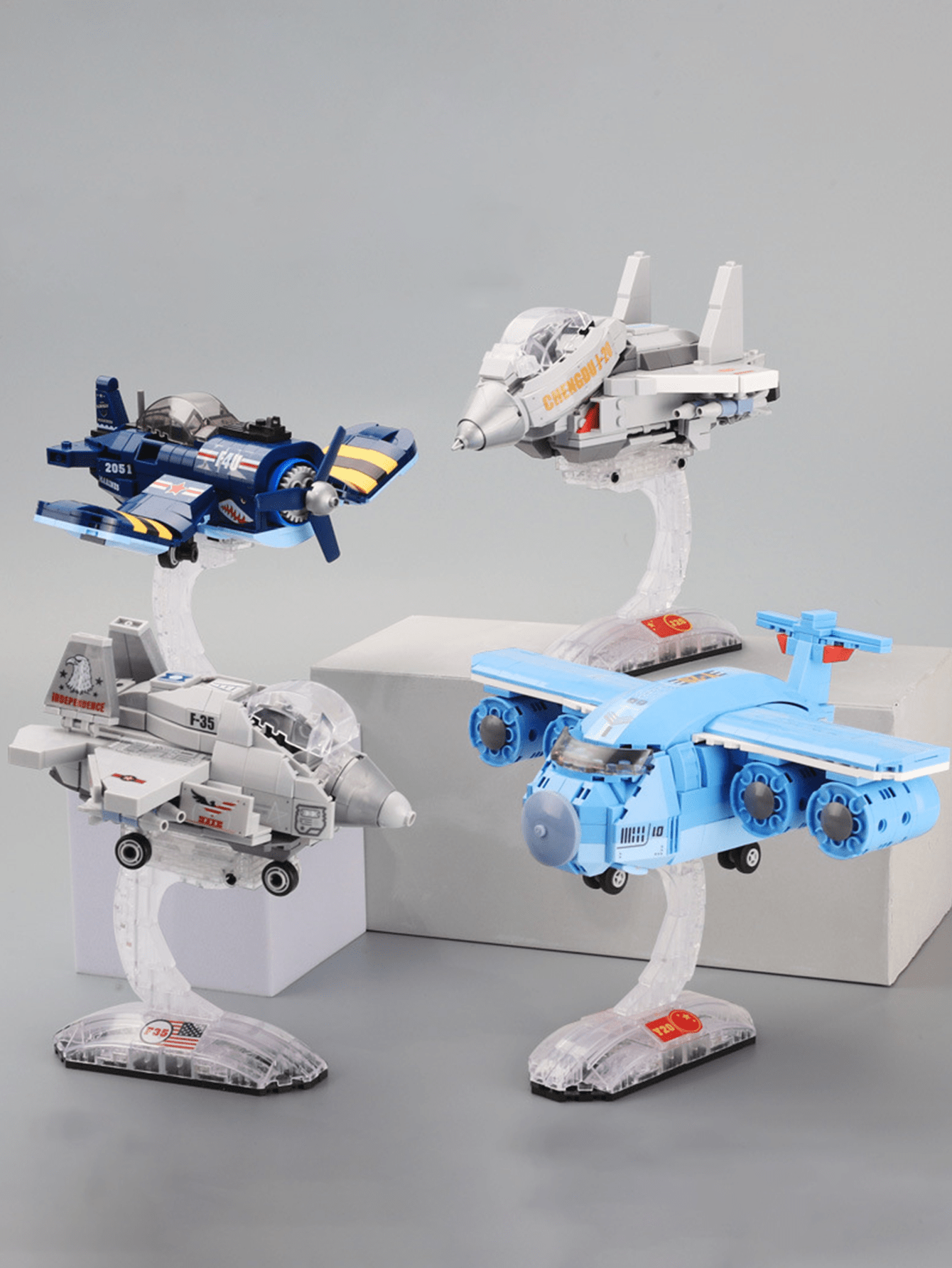 Classic Fighter Aircraft Assembly Building Block Set - F4u Pirate ...