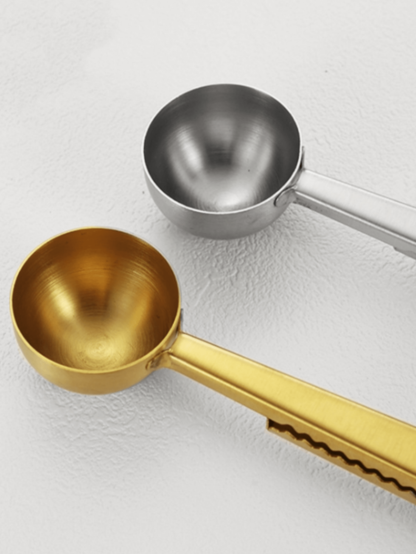 1 Roest Staal Koffielepel Met Klem 2-in-1 Multifunctioneel Voedsel ...