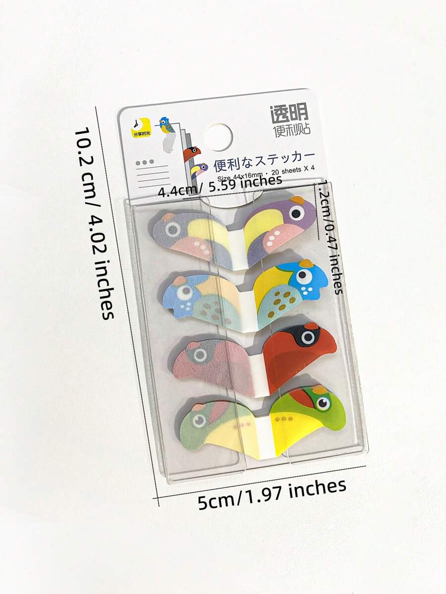 Pull-Out Transparent Marking Stickers, Cute Animal-Themed Creative ...