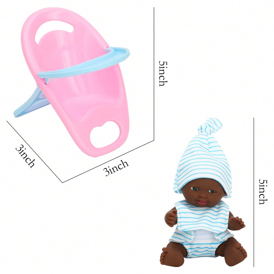 11 Pieces 5 Inch Dolls With Accessories Cute Baby Dolls Mini Dolls With ...