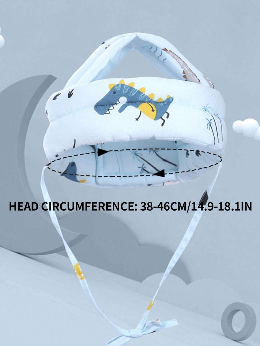 An Adjustable Baby Head Protection Buffer Hat Designed To Prevent Bumps ...