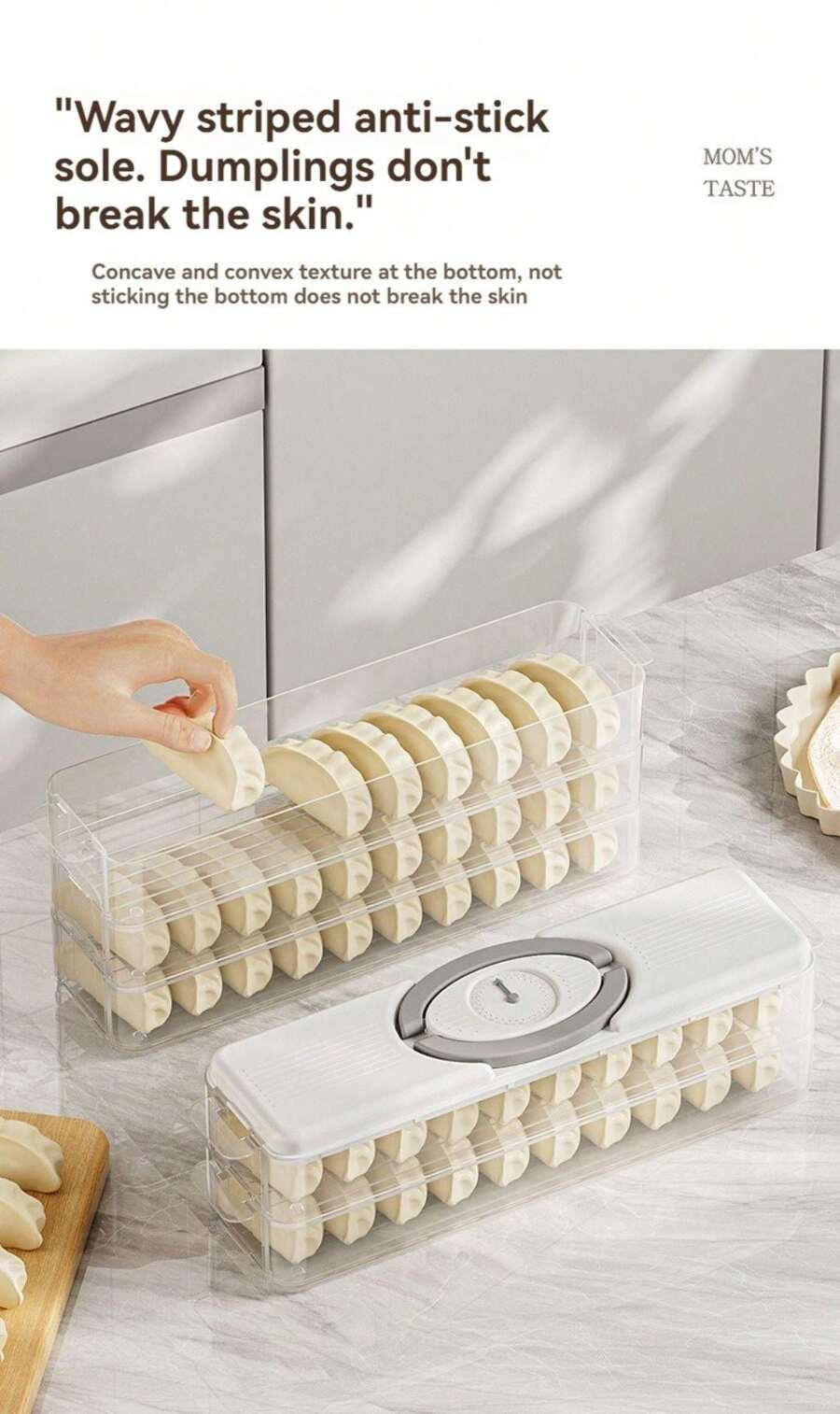 1pc Large Capacity Dumpling Box, Special Seal Fresh-Keeping Multi-Layer ...