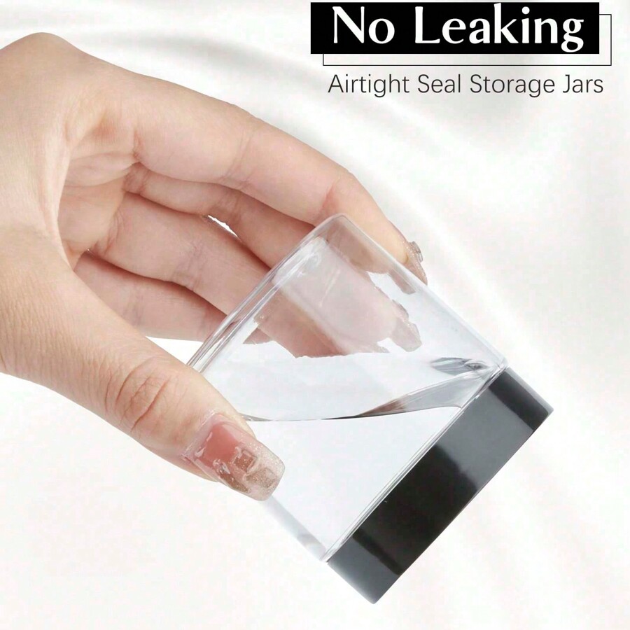 12 Packs 4 Oz Round Clear Cosmetic Container Jars With Lids, Clear ...