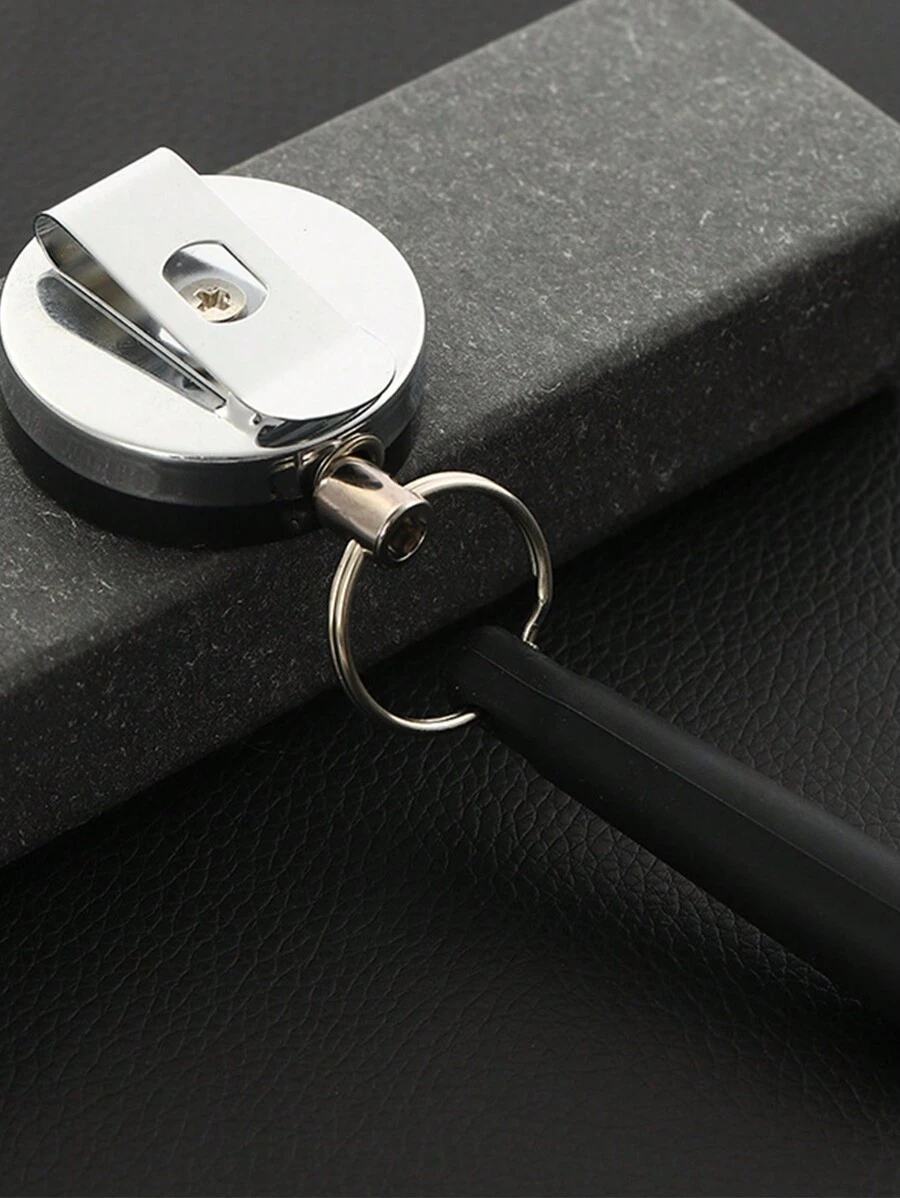 Retractable Pen Holder With Creative Lanyard And Keychain Anti-Lost ...