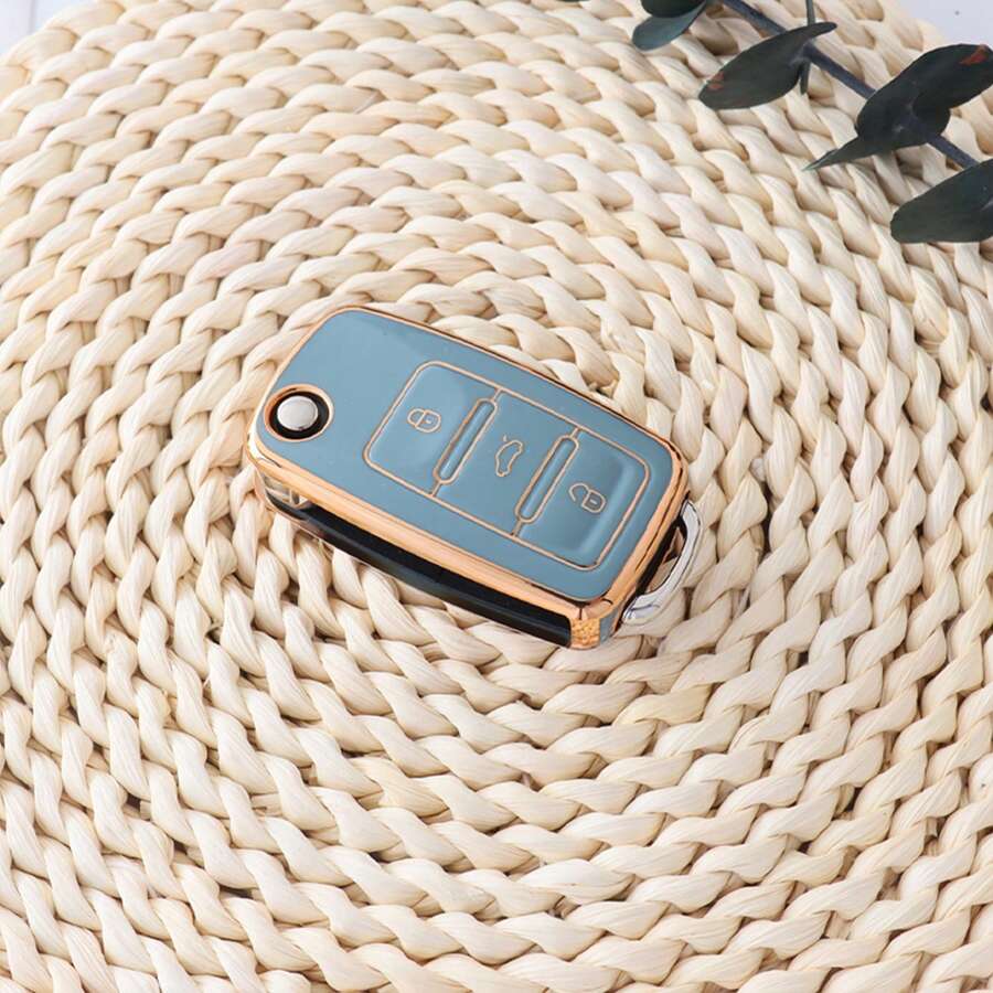 TPU Car Key Case Car Key Full Cover Protection Bag For VW Polo Tiguan ...
