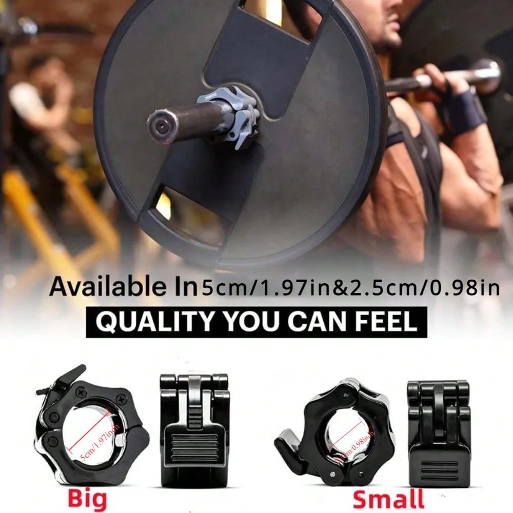 1PC50mm Quick Release Barbell Clamps Spin Lock Barbell Collars Weight ...