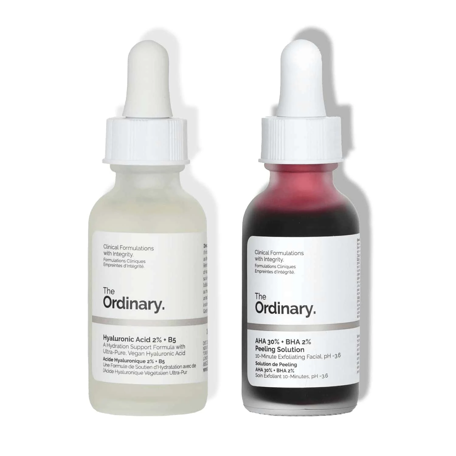 The Ordinary Solución de Peeling y Suero Facial de Ácido Hialurónico ...