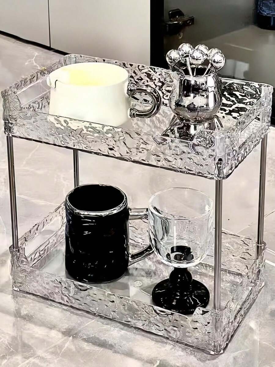 1pc Transparent Multilayer Cosmetic Display Shelf, Multifunctional ...