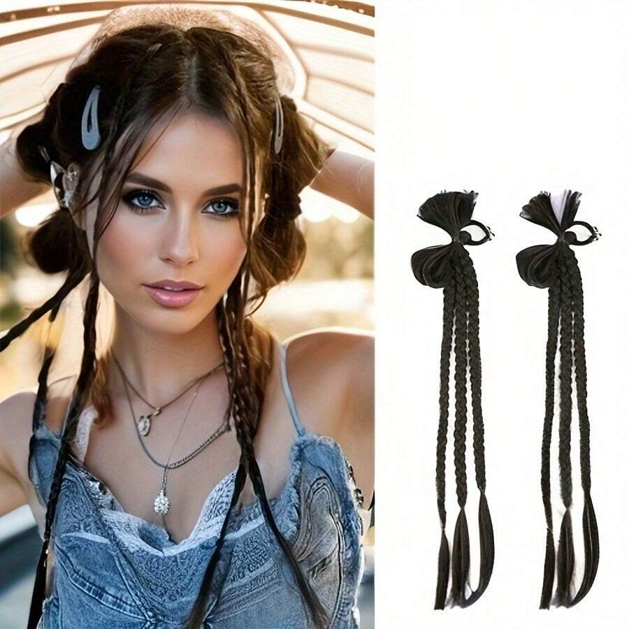 Boxing Braids Wig Y2k Girl Butterfly Hair Twists Hair Jewelry ...