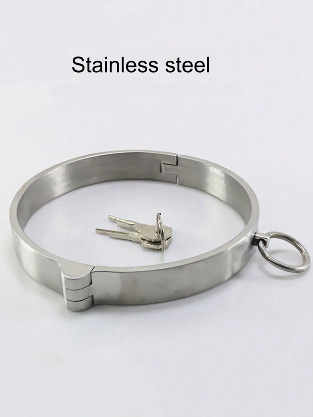 304 Stainless Steel Neck Collar Retention Metal Choking Rings Bondage